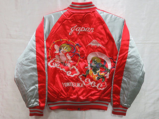 楽天市場】スカジャン 風神雷神 日本製本格刺繍のスカジャン