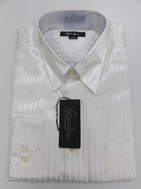 楽天市場】日本製 ドレスシャツ ストライプ ラメ系 : takafuku 1915