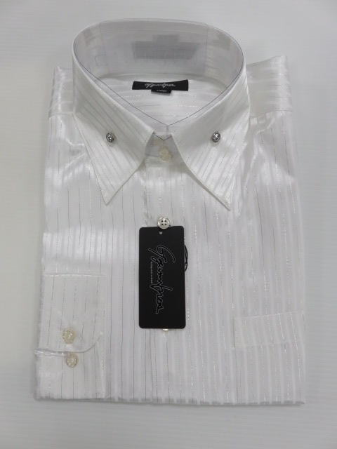 楽天市場】ドレスシャツ 衿ラインストーン オープンカラー 日本製