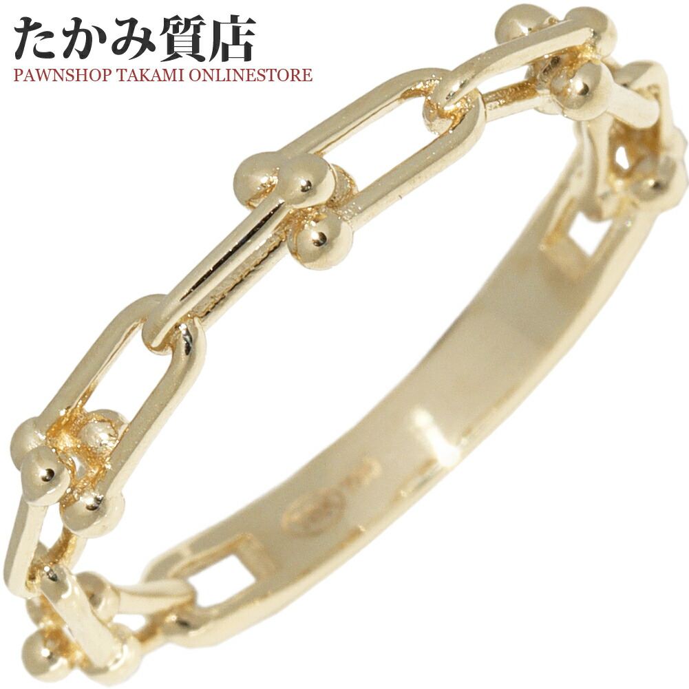 【楽天市場】指輪 K18YG チェーン風リング #12(約13号)：たかみ質店楽天市場店