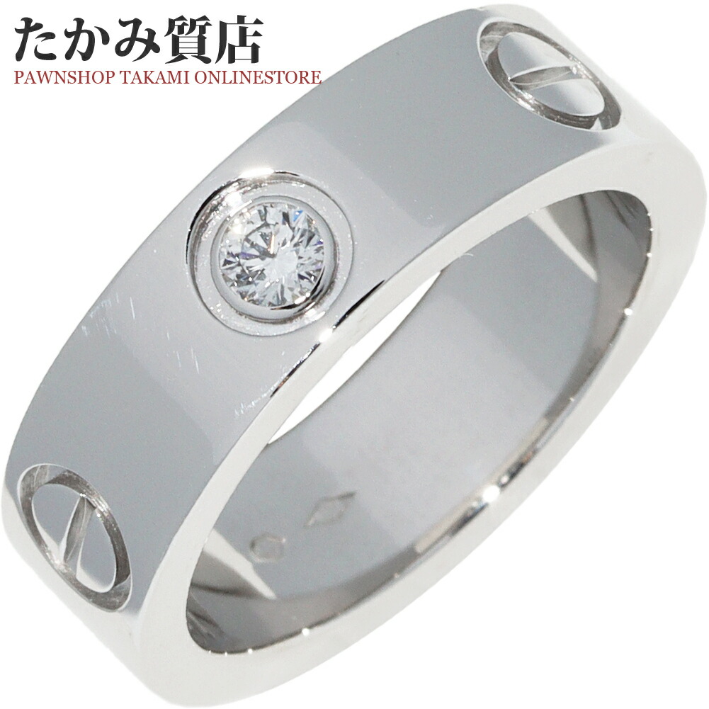 【楽天市場】カルティエ 指輪 Pt950 ダイヤ1P(0.07ct) ラブリング B40467 #50(10号)：たかみ質店楽天市場店