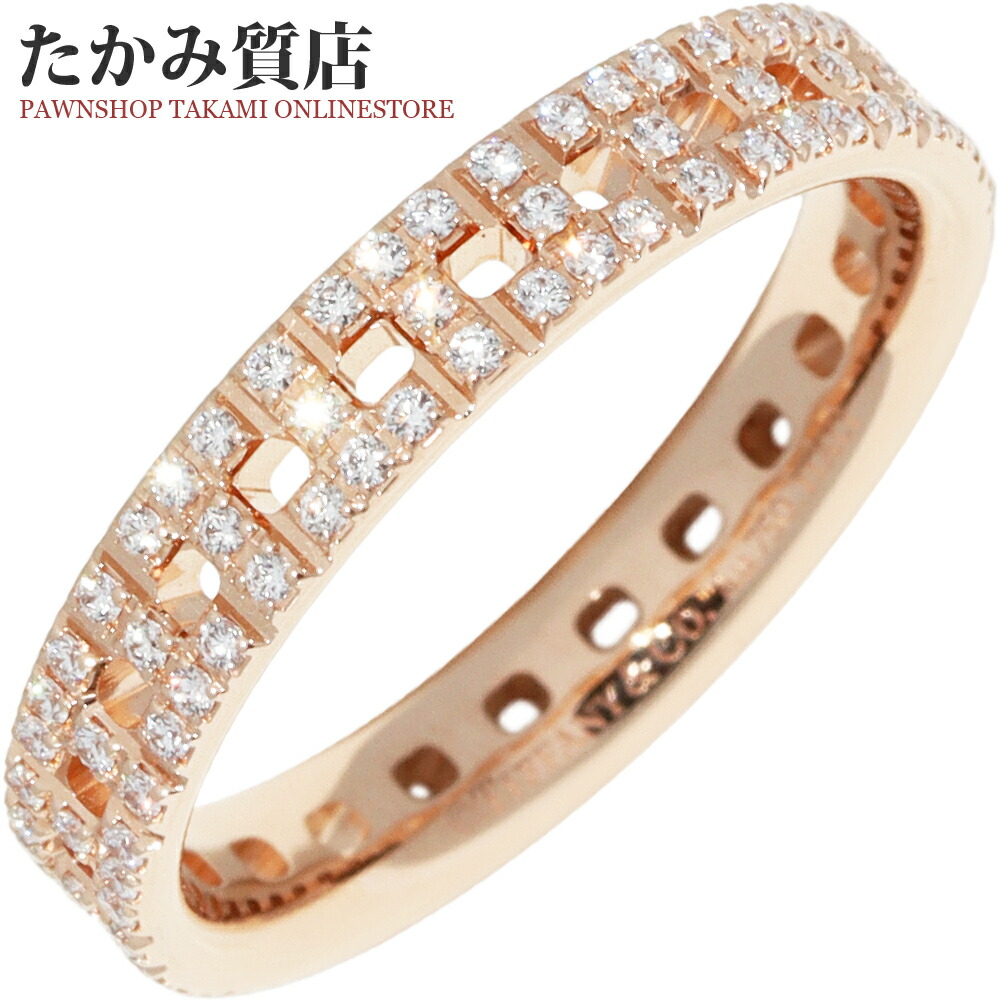 【楽天市場】ティファニー 指輪 K18PG ダイヤ0.23ct Tトゥルーナローリング 幅3.5ミリ 約10.5号：たかみ質店楽天市場店