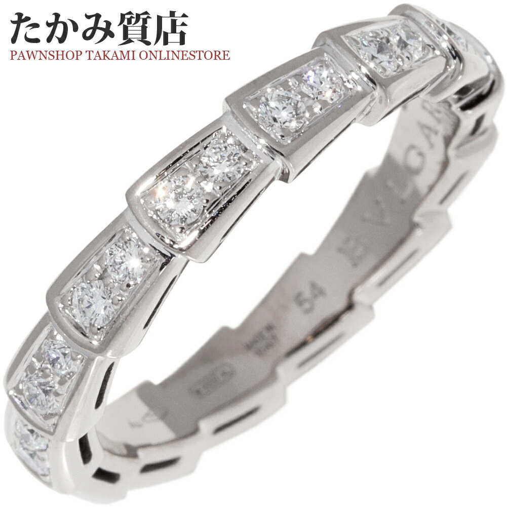 【楽天市場】ブルガリ 指輪 K18WG ダイヤ0.48ct セルペンティ ヴァイパーリング 349743 #54(14号)：たかみ質店楽天市場店