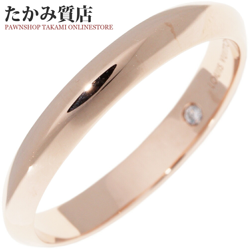 【楽天市場】ルイヴィトン 指輪 K18PG シークレットダイヤ1P(約0.01ct) マリッジリング 幅3ミリ Q9Y50E #51(約11号 ...