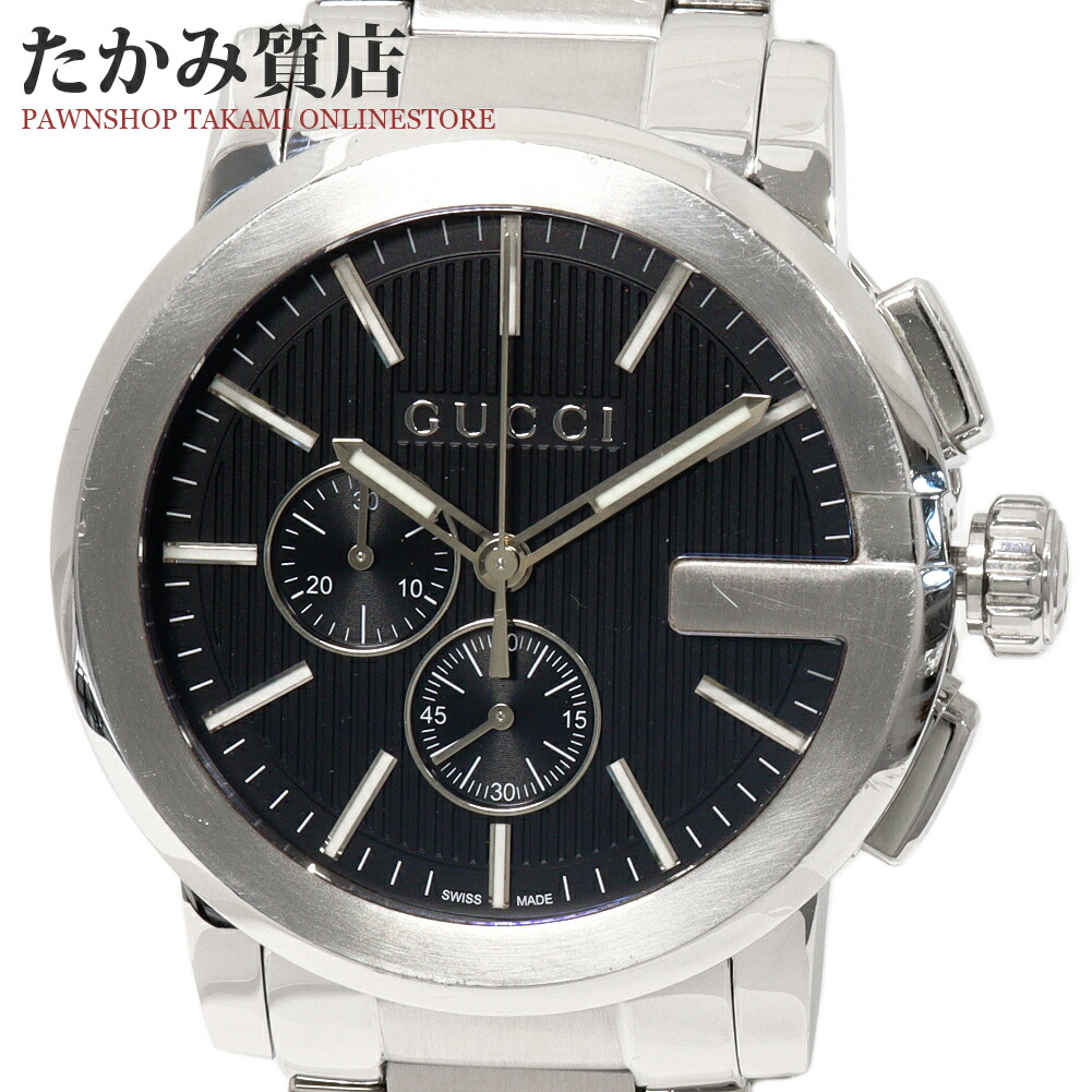 【楽天市場】グッチ Gクロノ 101.2 YA101204 メンズ：たかみ質店楽天市場店