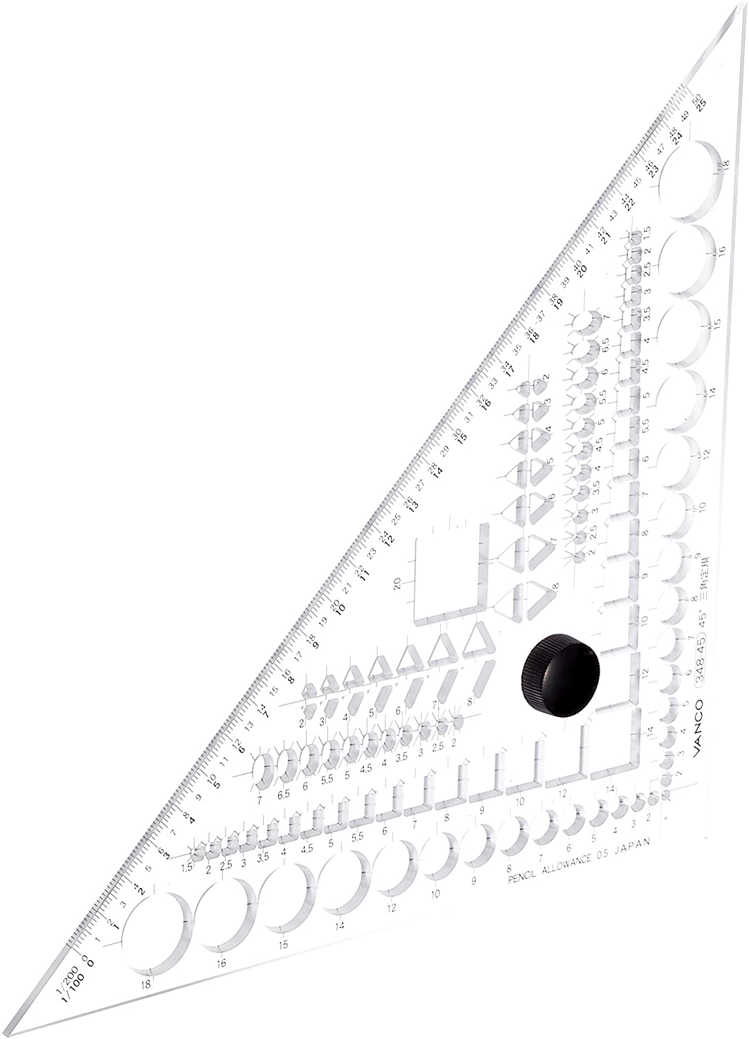 【楽天市場】送料込み バンコ 三角定規45° テンプレートプラス 三角定規 VANCO テンプレート 34845 348-45：タカラライセンス楽天市場店