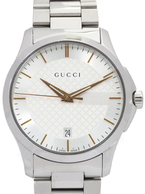【楽天市場】【GUCCI】グッチ『Gタイムレス』YA126442 メンズ クォーツ 1週間保証【中古】：高山質店
