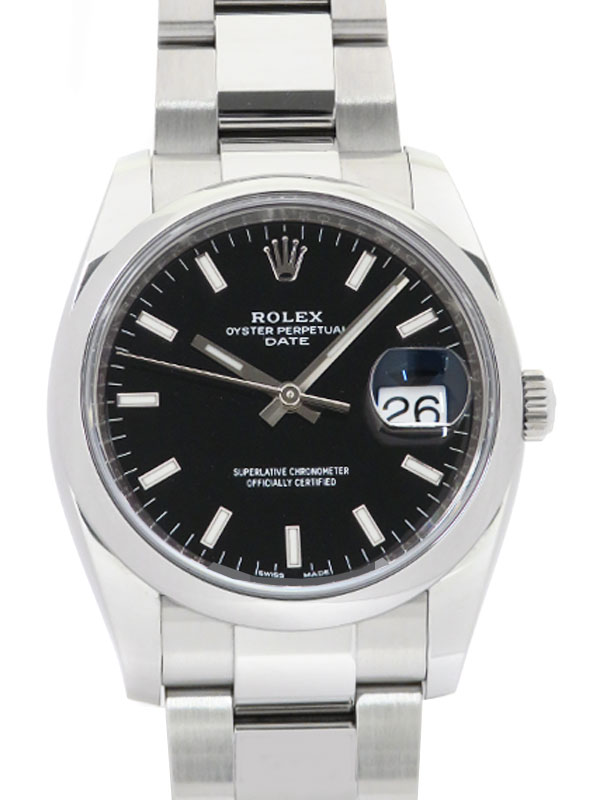 【楽天市場】【ROLEX】ロレックス『オイスターパーペチュアルデイト』115200 ランダム番 メンズ 自動巻き 12ヶ月保証【中古】：高山質店