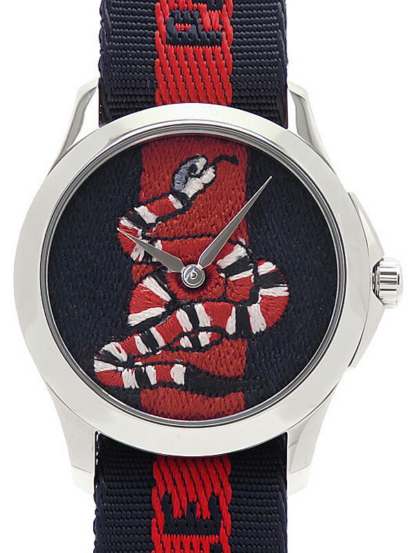 【楽天市場】【GUCCI】グッチ『Gタイムレス キングスネーク』YA126493 ボーイズ クォーツ 1週間保証【中古】：高山質店