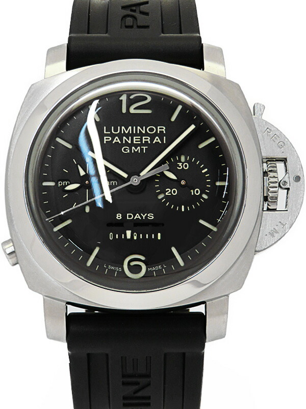【楽天市場】【PANERAI】パネライ『ルミノール1950 8デイズ クロノ モノプルサンテGMT 44mm』PAM00275 N番’11年製 ...