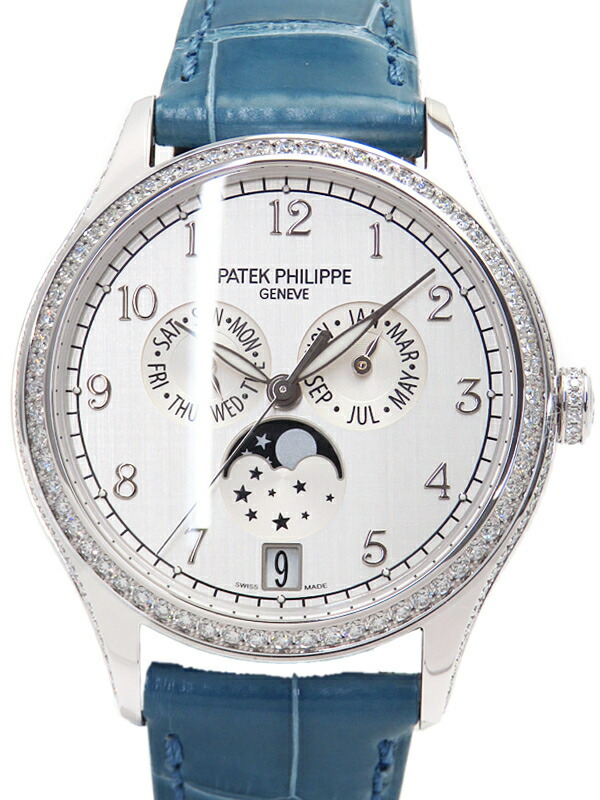 【楽天市場】【PATEK PHILIPPE】パテックフィリップ『コンプリケーション 年次カレンダー ムーンフェイズ ベゼルダイヤ』4947G ...