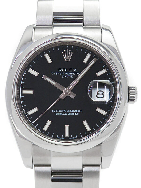 【楽天市場】【ROLEX】ロレックス『オイスターパーペチュアルデイト』115200 M番’07年頃製 メンズ 自動巻き 12ヶ月保証【中古】：高山質店