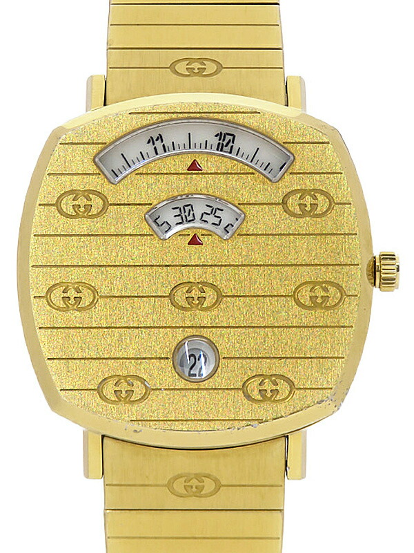 【楽天市場】【GUCCI】グッチ『ゴールド グリップ 35』YA157403 ボーイズ クォーツ 1ヶ月保証【中古】：高山質店