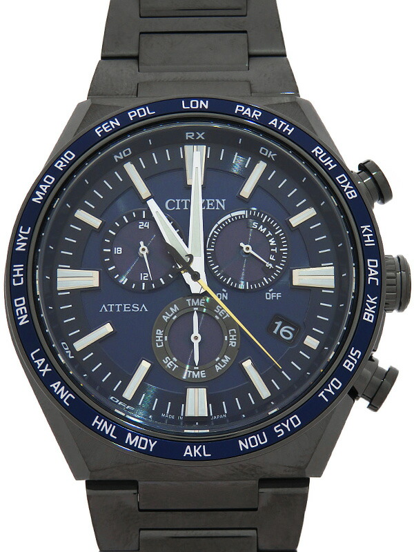 【楽天市場】【CITIZEN】シチズン『ATTESA アテッサ ATCライン ブラックチタンシリーズ』CB5967-66L メンズ ソーラー ...