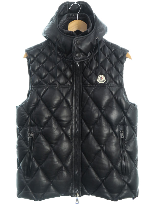 【楽天市場】【MONCLER】モンクレール『RIBAY レザーダウンベスト size3』420914336505 54989 2014 メンズ ...