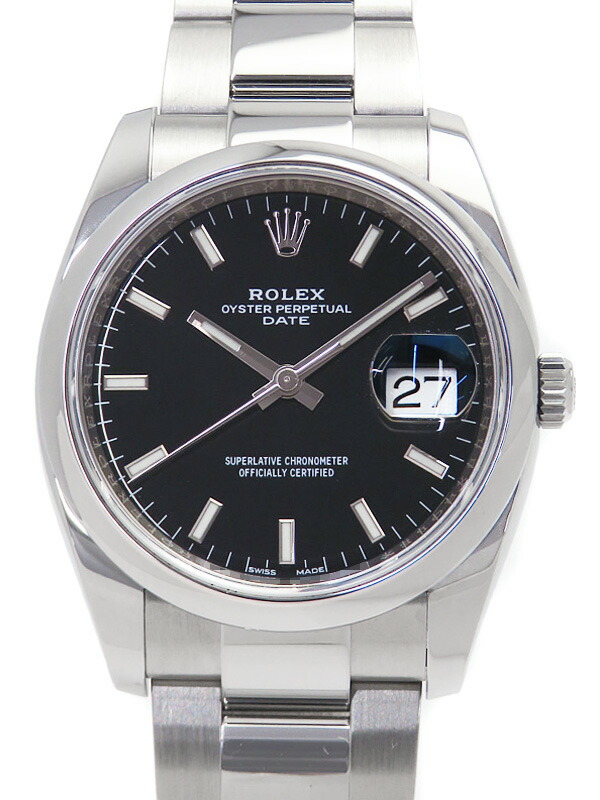 【楽天市場】【ROLEX】ロレックス『オイスターパーペチュアルデイト』115200 ランダム番 メンズ 自動巻き 12ヶ月保証【中古】：高山質店