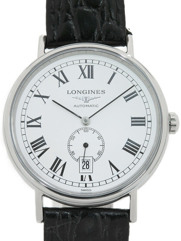 【楽天市場】【LONGINES】ロンジン『プレザンス スモールセコンド』L4.905.4.11.2 メンズ 自動巻き 1ヶ月保証【中古】：高山質店