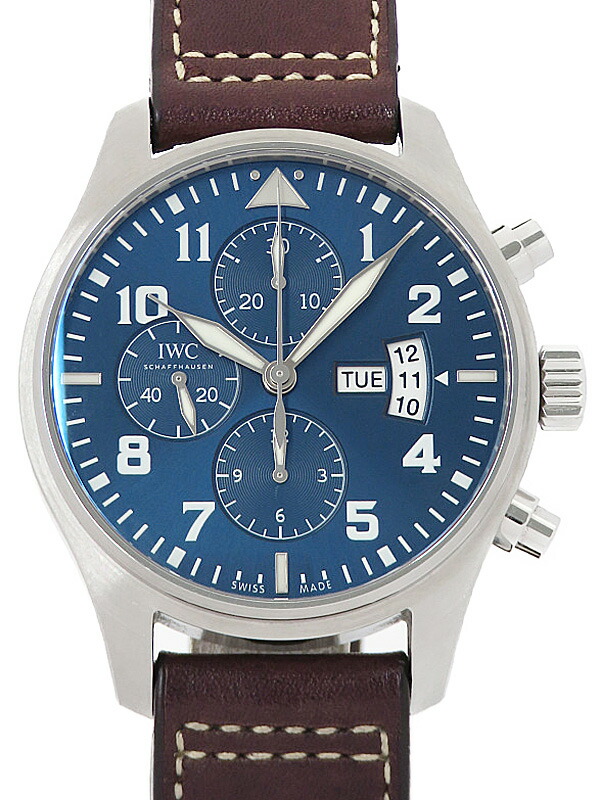 【楽天市場】【IWC】インターナショナルウォッチカンパニー『パイロットウォッチ クロノグラフ プティ プランス』IW377706 メンズ 自動 ...