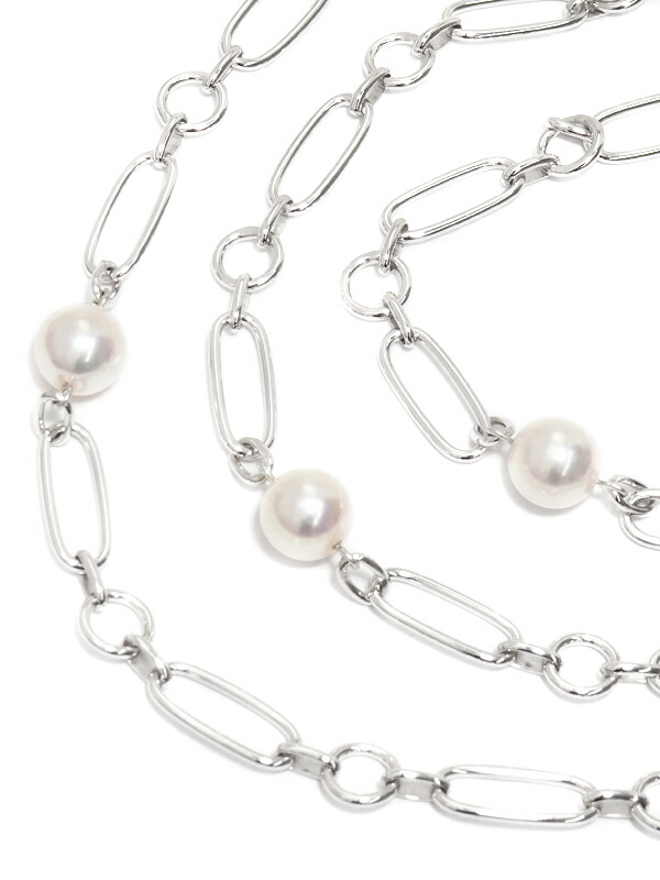 【楽天市場】【MIKIMOTO】ミキモト『K18WG M Code ステーション ネックレス パール7.0mm』1週間保証【中古】：高山質店