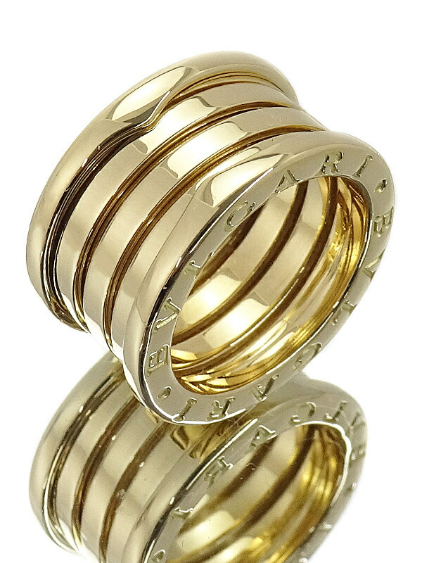 【楽天市場】【BVLGARI】ブルガリ『K18YG B-zero1リング(ビーゼロワン) 4バンド』8号 1週間保証【中古】：高山質店