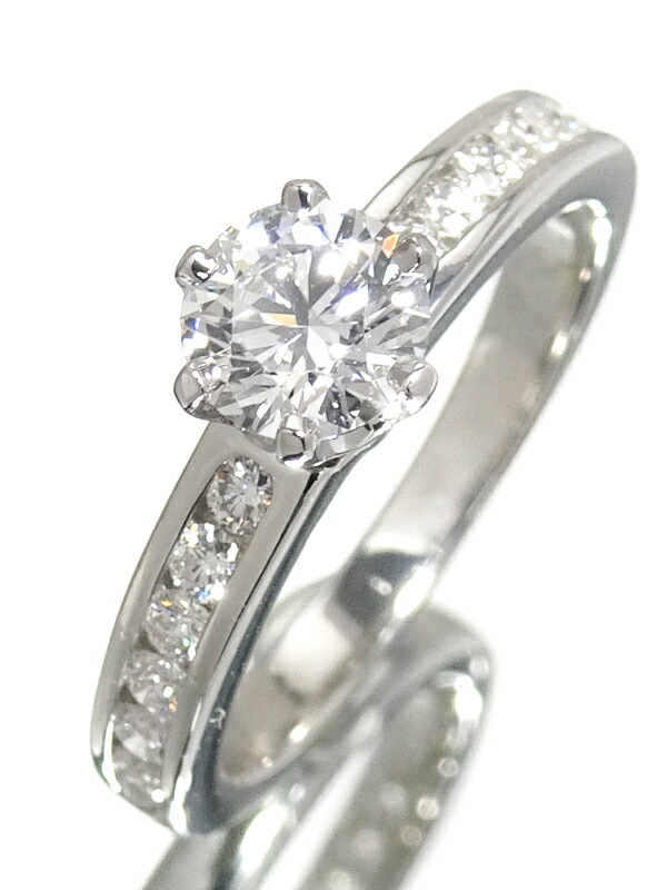 【楽天市場】【TIFFANY＆Co.】ティファニー『PT950 ソリティア リング ダイヤモンド0.43ct/D/VS1/EX』5号 1週間保証【中古】：高山質店