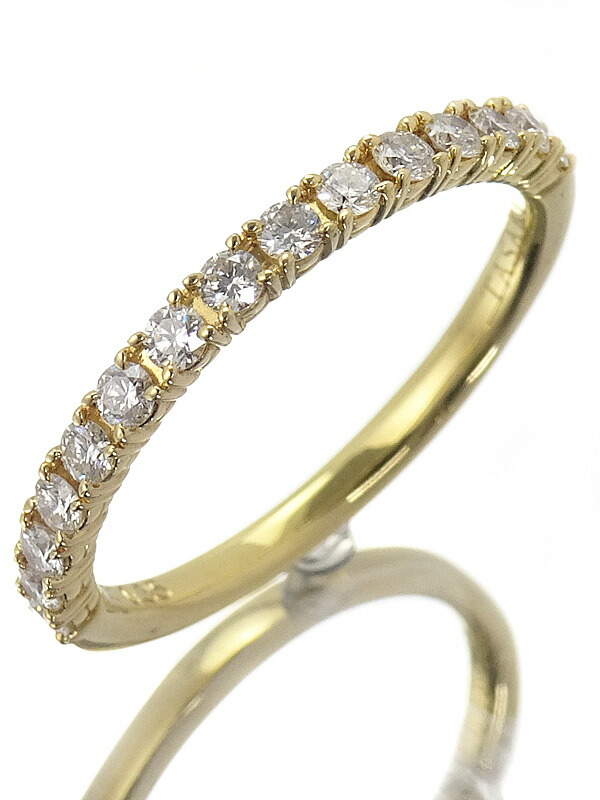 【楽天市場】【TASAKI】タサキ『K18YG 15Pダイヤモンド0.35ct リング ハーフエタニティ』13号 1週間保証【中古】：高山質店