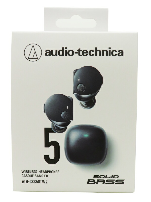 【楽天市場】【audio-technica】【訳有未使用品】オーディオテクニカ『SOLID BASS / ワイヤレスイヤホン / ブラック』ATH-CKS50TW2 BK 音響機器 1週間保証 ...