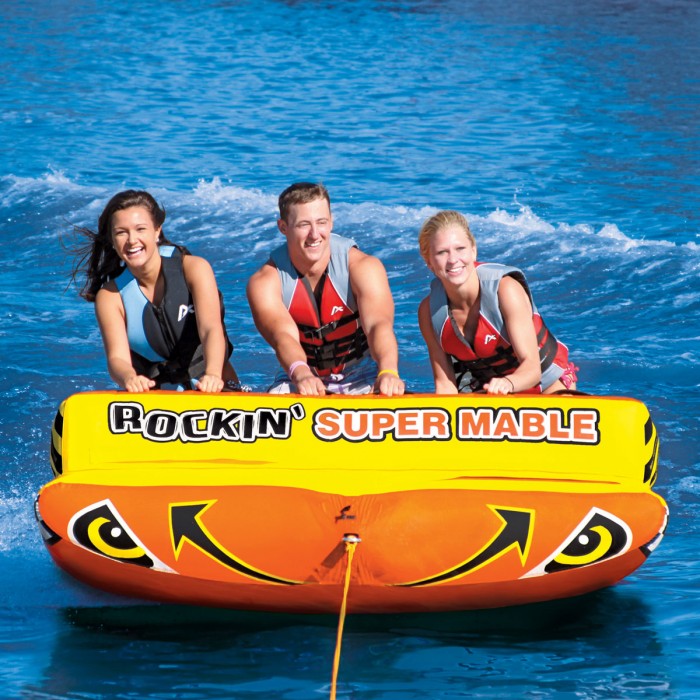 【楽天市場】SPORTSSTUFF ROCKIN MABLE 3 3人乗り ロッキンマーブル3 トーイングチューブ/ウォータートーイ/バナナ ...
