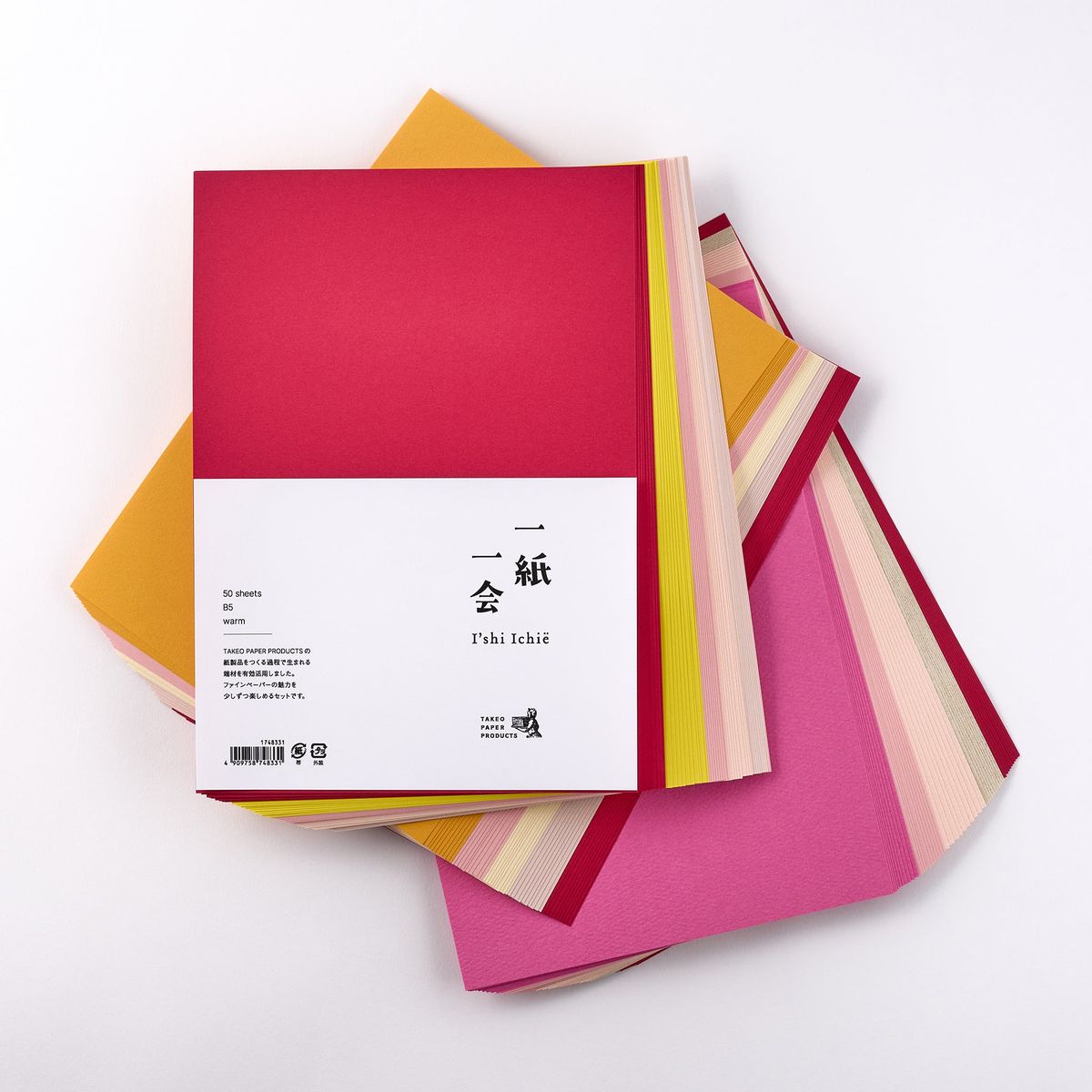 【楽天市場】竹尾 一紙一会 warm 182×257mm B5 50枚（10枚×5種）| TAKEO PAPER PRODUCTS | 端材 ...