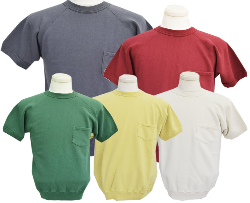 【楽天市場】WAREHOUSEウエアハウス 半袖スウェット 4085 半袖SW ポケット付き 無地：TAKE OFF