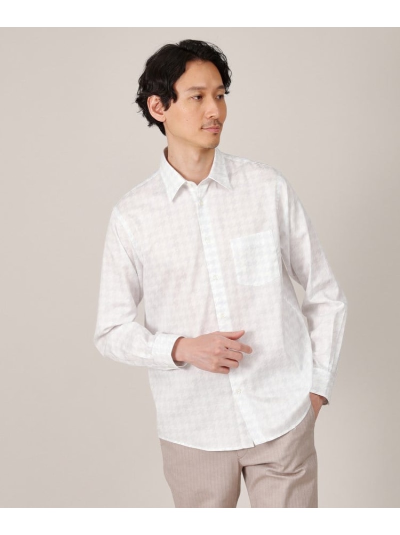 【楽天市場】【SALE／55%OFF】【Made in JAPAN】千鳥プリント シャツ TAKEO KIKUCHI タケオキクチ トップス シャツ・ブラウス ブルー ホワイト【RBA_E ...