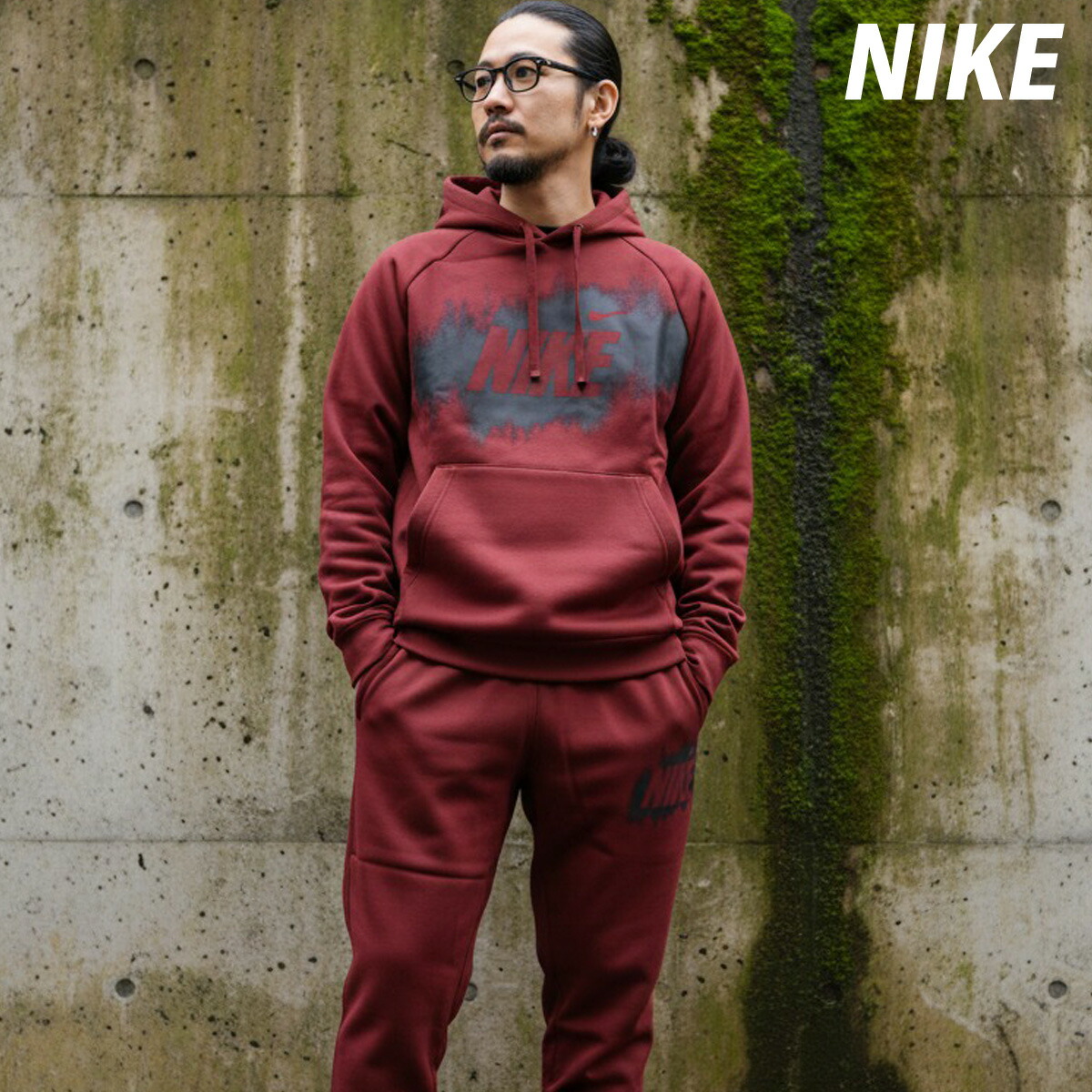 【楽天市場】ナイキ セットアップ メンズ スウェット 上下 ブランド NIKE フード付き フーディ パーカー ジョガーパンツ 裏起毛 ...