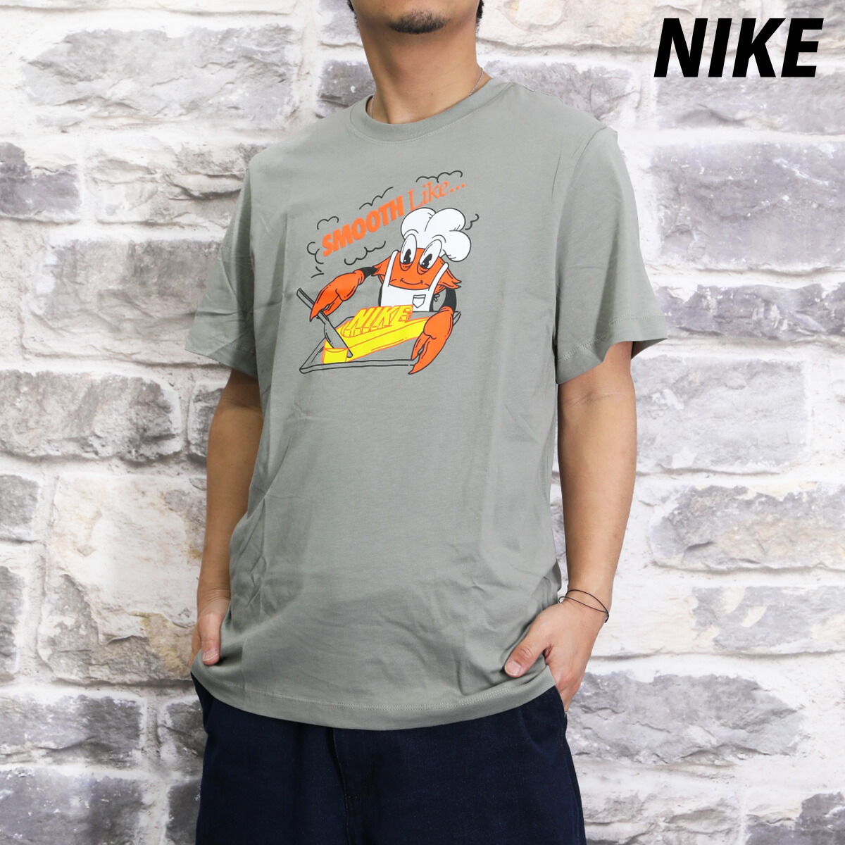 【楽天市場】ナイキ Tシャツ メンズ ブランド 半袖 コットンTシャツ グラフィック NSW TEE OC LBR PK5 緑 カーキグリーン ...