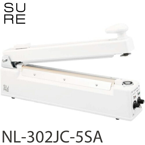 【楽天市場】石崎電機製作所 卓上セミオートシーラー カッター付タイプ ホワイト NL-302JC-5SA (SURE / シュアー) 半自動タイプ：機械と工具のテイクトップ