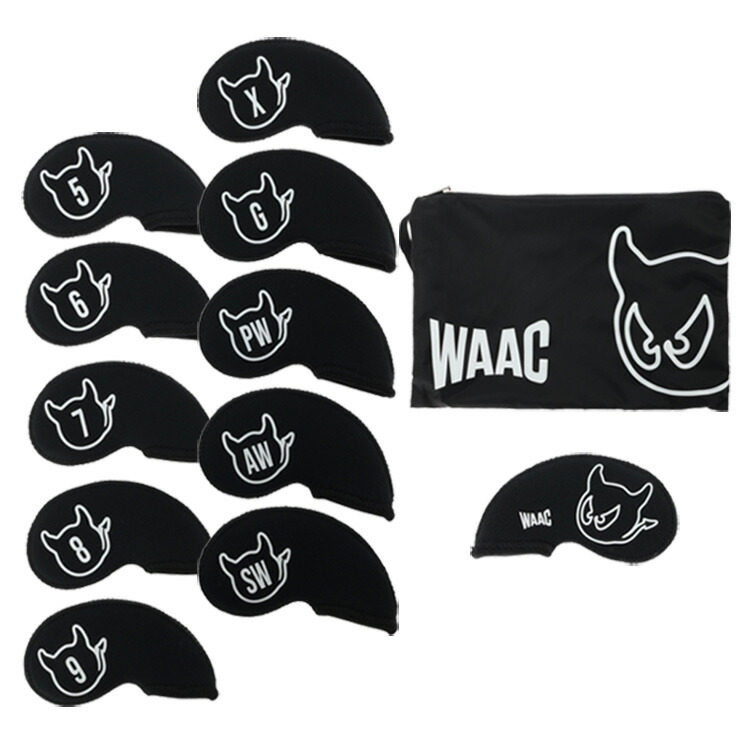 【楽天市場】ワック ゴルフ アイアンカバー セット メンズ レディース ヘッドカバー アイアン用 10枚セット 収納袋 無地 ブランド 072242863 WAAC：竹内ゴルフ 楽天市場店