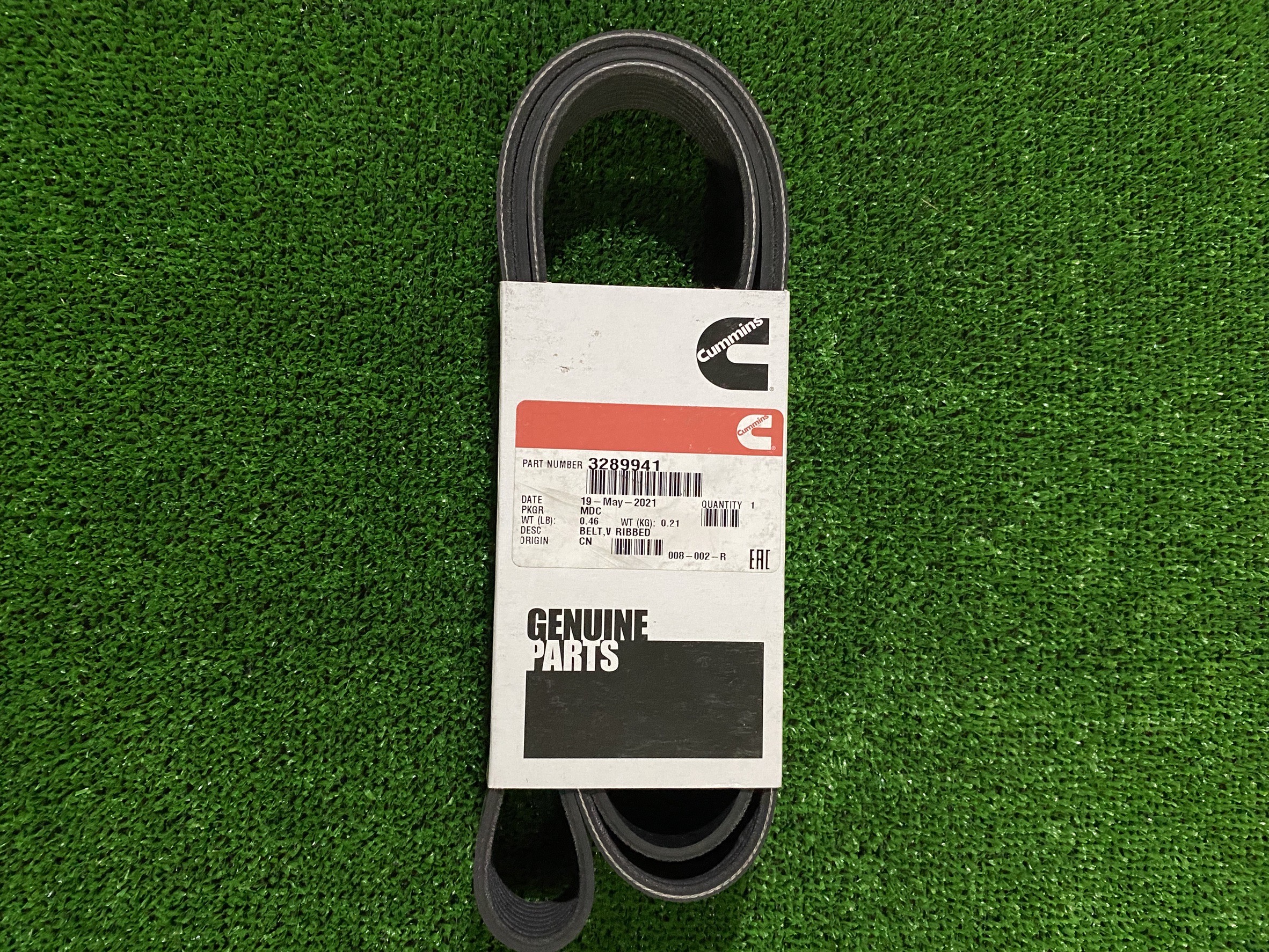 【楽天市場】カミンズ 純正品 建機 産機 重機 農機 船舶 ベルト 3289941：匠自動車部品販売