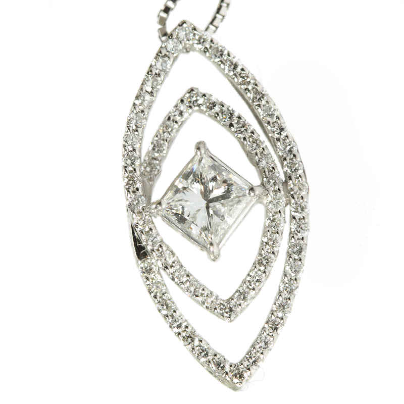 【楽天市場】ダイヤモンド ネックレス 0.501ct 0.38ct Pt850/900 プラチナ マグネット式 22550【中古】：たまや質店
