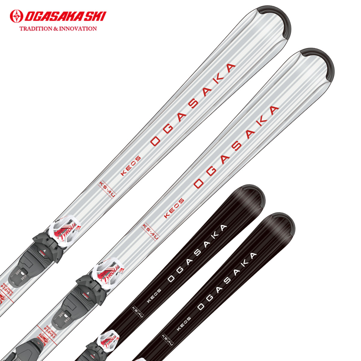 【楽天市場】OGASAKA オガサカ スキー板 メンズ レディース＜2026＞KEO'S 〔ケオッズ〕 KS-AU WT/BK + SLR 10 GW WT/BK/RDビンディング セット ...