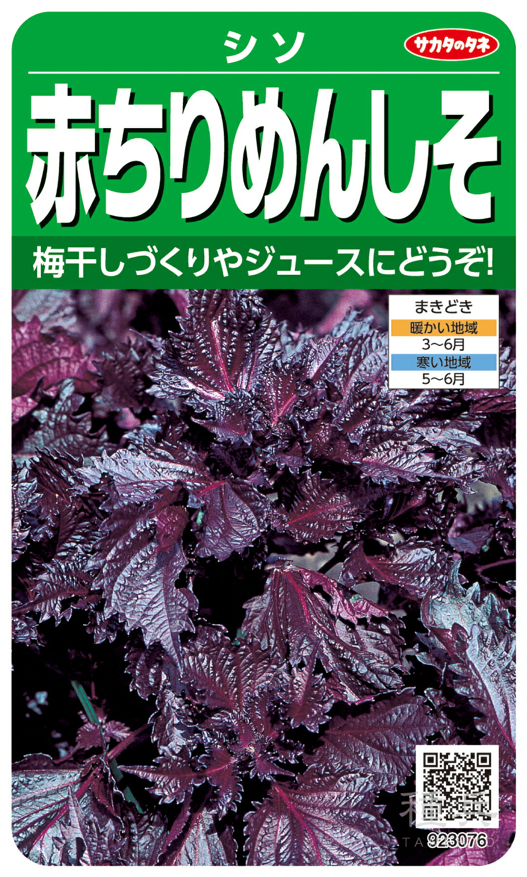【楽天市場】シソ 種 『赤ちりめんしそ』 サカタのタネ：種兵ネットショッピング