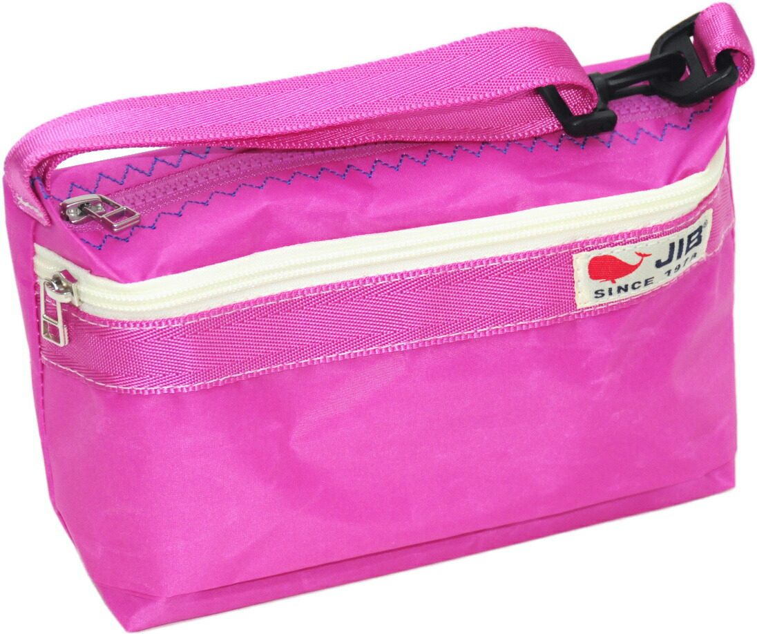 【楽天市場】JIB ハンドルポーチM HPOM ピンク×ブルーステッチ23.5×15×7cm HPOM58：タニダWEBショップ