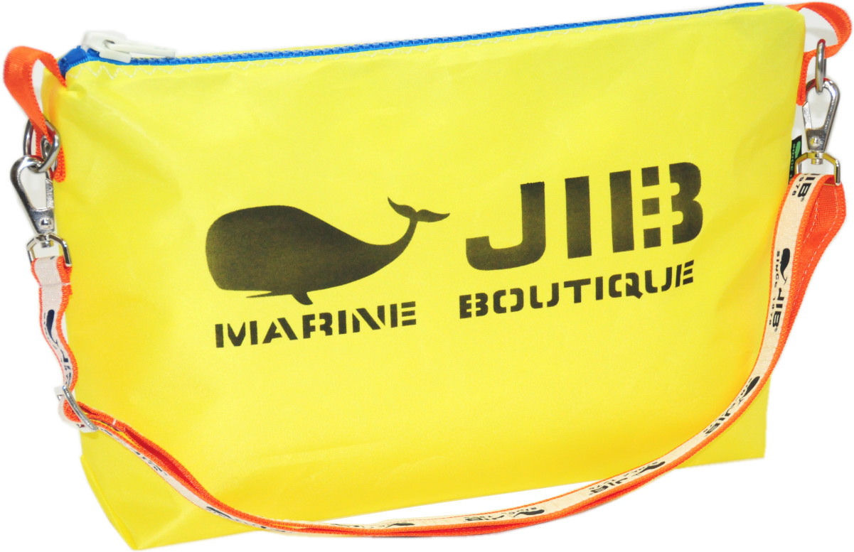 【楽天市場】JIB セット販売 PODM ドキュメントポーチM イエロー×ブルーファスナー ＋ 25mm幅ロゴショルダーベルト PODM68 ...