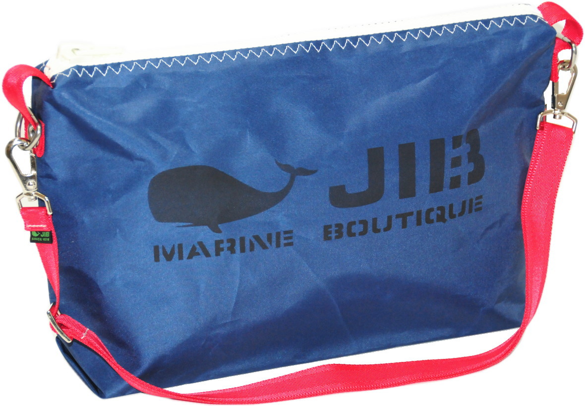 【楽天市場】JIB セット販売 PODM ドキュメントポーチM ネイビー×ホワイトファスナー ＋ 25mm幅無地ショルダーベルト PODM68 ...