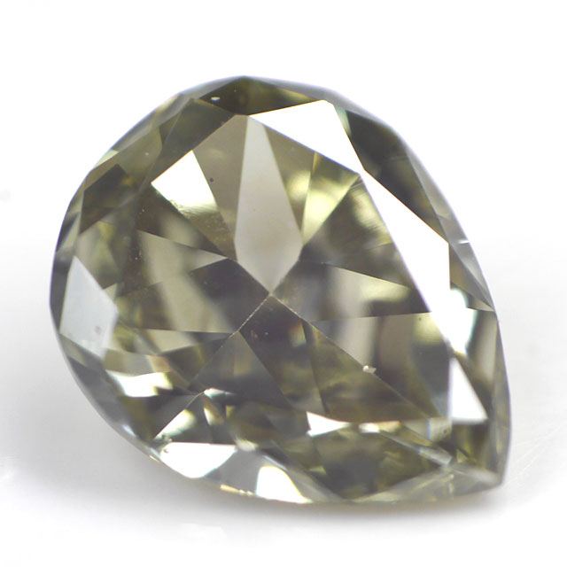 【楽天市場】カメレオンダイヤモンド ルース ( 裸石 ) ( 天然 / ナチュラル ) 0.105ct, Fancy Gray Green, VS-2, ペアシェイプ, AGTジェム ...