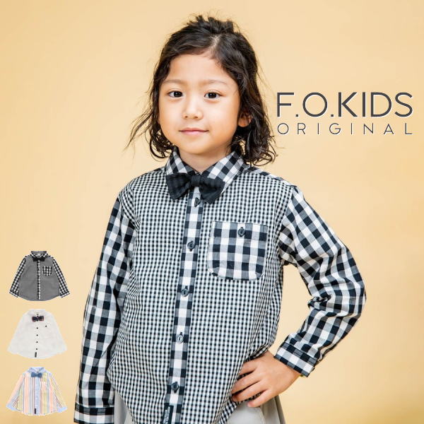 【楽天市場】【セール/20%OFF】24'春新作 F.O.KIDS エフオーキッズ タイ付きシャツ r108014 長袖 ベビー キッズ 子ども服：子供服タンポポキッズ