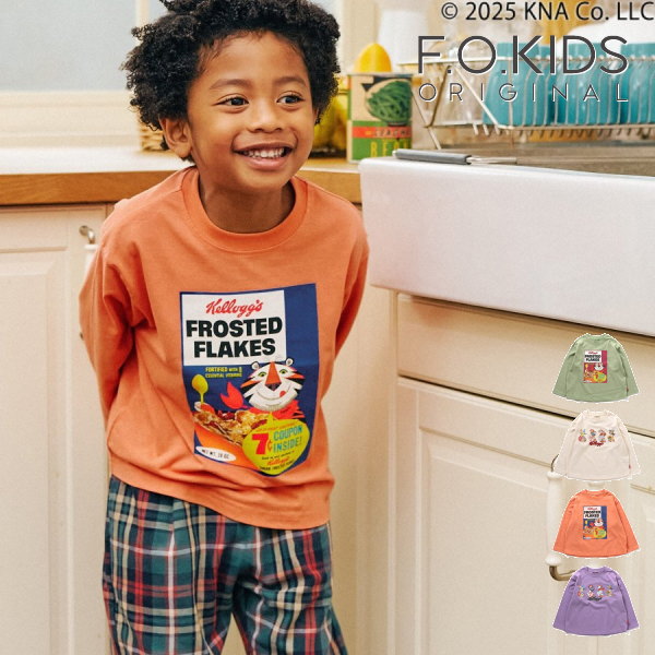 【楽天市場】【セール/10%OFF】25'秋新作 F.O.KIDS エフオーキッズ ケロッグロンT r406035 長袖Tシャツ 長そで 男の子 女の子 ベビー キッズ 子ども服：子供服タンポポキッズ