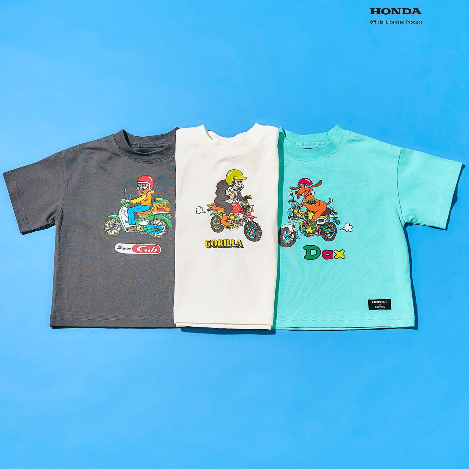 【楽天市場】【20％OFFセール】半袖Tシャツ HONDAコラボ バイク 80-140cm 男の子 女の子 キッズ 子供服 トップス F.O ...