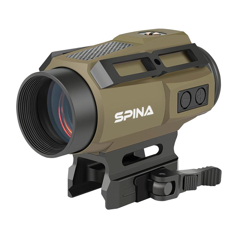 【楽天市場】SPINA OPTICS SYM-30T ドットサイト 太陽光赤点照準鏡1x30 mm 2 MOA スコープ、点/十字丸網と7つの ...