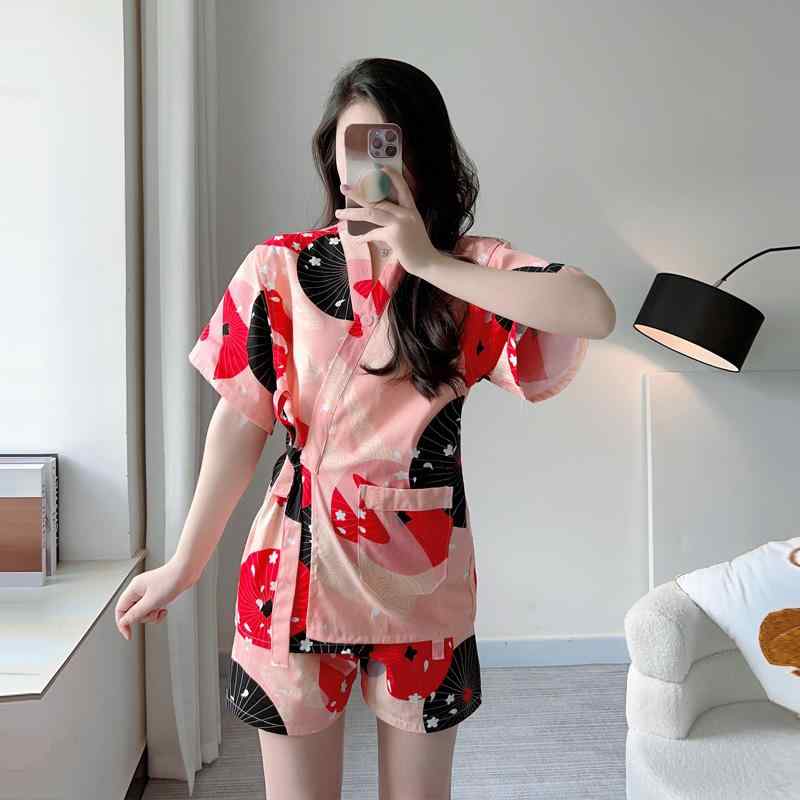 【楽天市場】浴袍 男女兼用 春 開襟 かわいい 大きいサイズ 綿混紡 部屋着 パジャマ ルームウェア マッサージ：Tanzan