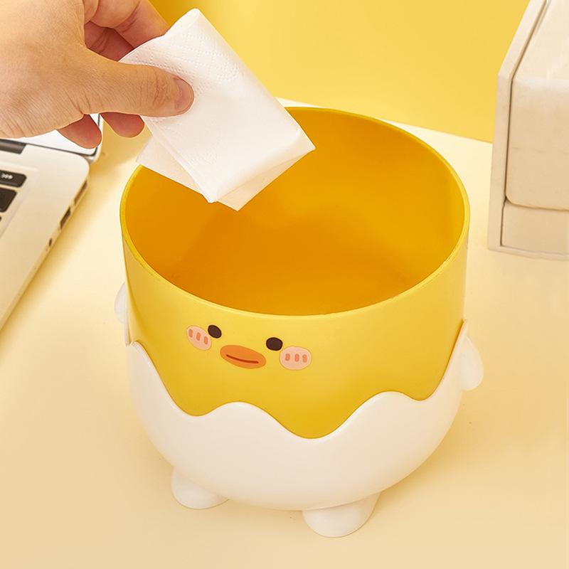 【楽天市場】ゴミ箱 デスク収納 ミニ リビング 寝室 プラスチック製 ダストボックス 4L 無蓋 麦萌鴨 かわいい おしゃれ：Tanzan