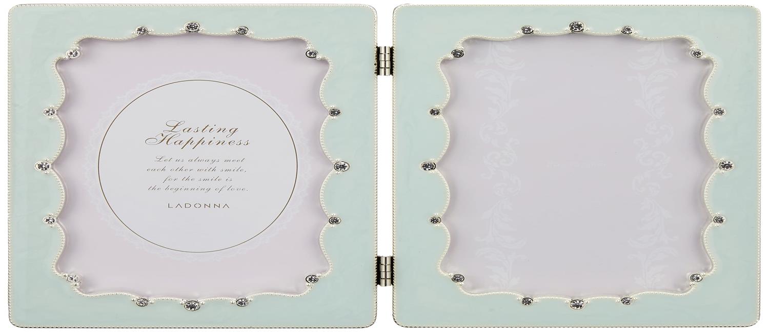 【楽天市場】LADONNA ラドンナ フォトフレーム ブライダル ブルー L判×2 BJ12-LD-BL：タランストア